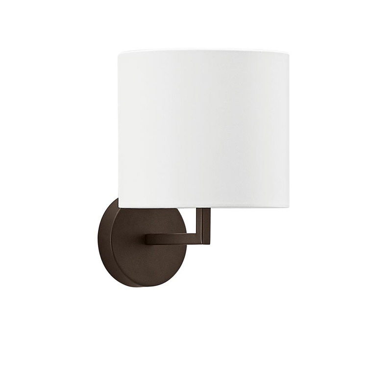 Brushed Nickel Metal Wall Light with Round Backplate - R&S Robertson