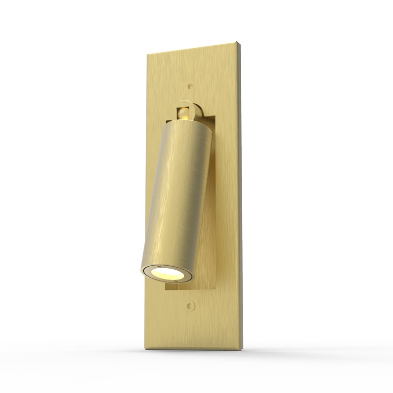3W LED Satin Brass Reading Light - R&S Robertson