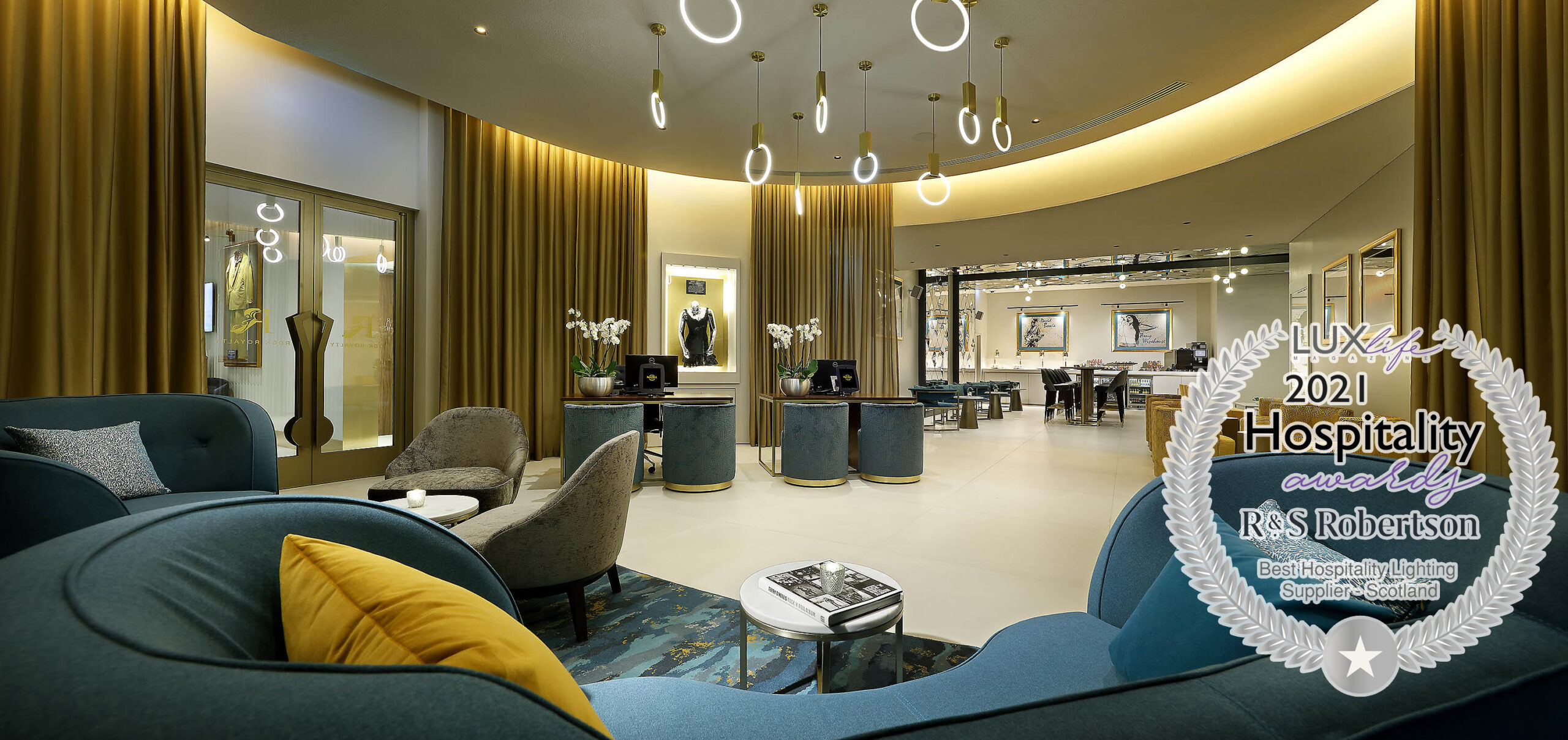 2021 Hospitality Awards Winner - R&S Robertson Lighting