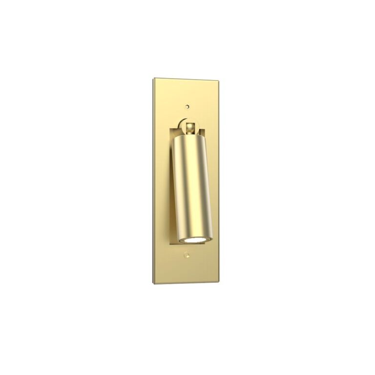 3W LED Satin Brass Reading Light - R&S Robertson