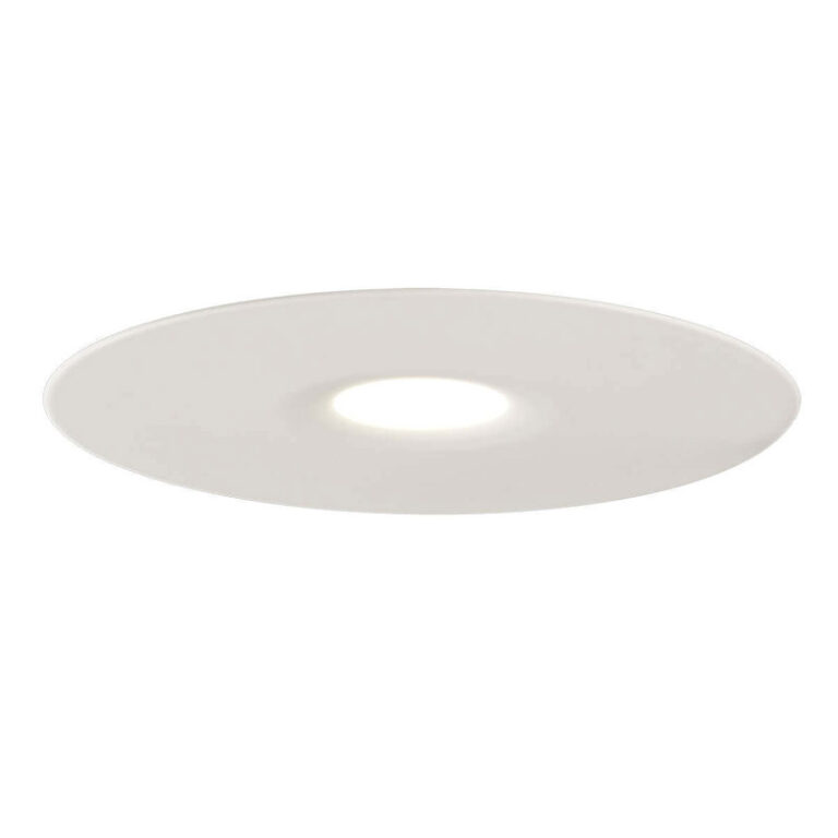 White LED Textured Disc Ceiling Light - R&S Robertson