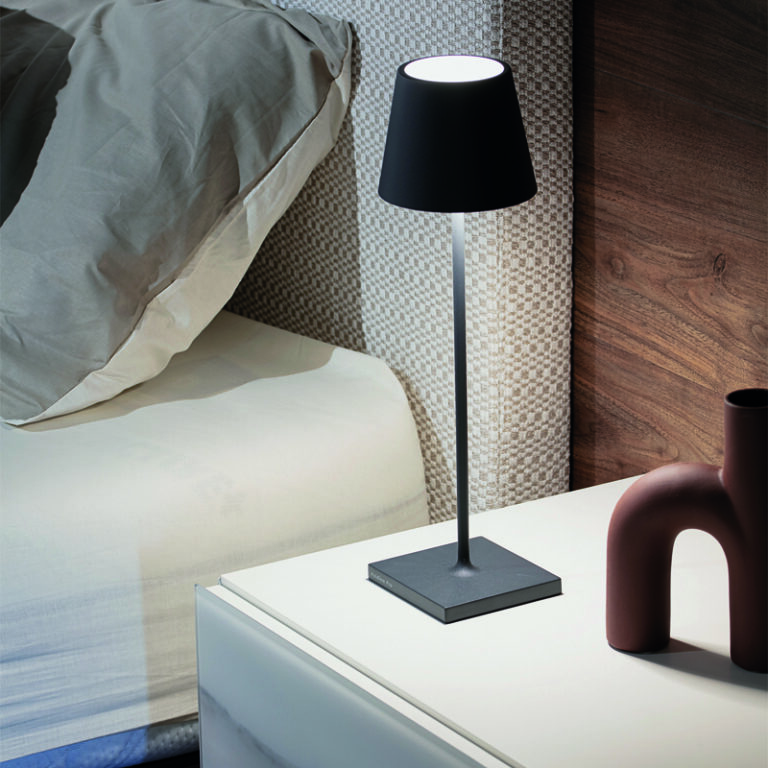 IP65 Dark Grey 2.2w LED Portable Table Lamp - R&S Robertson