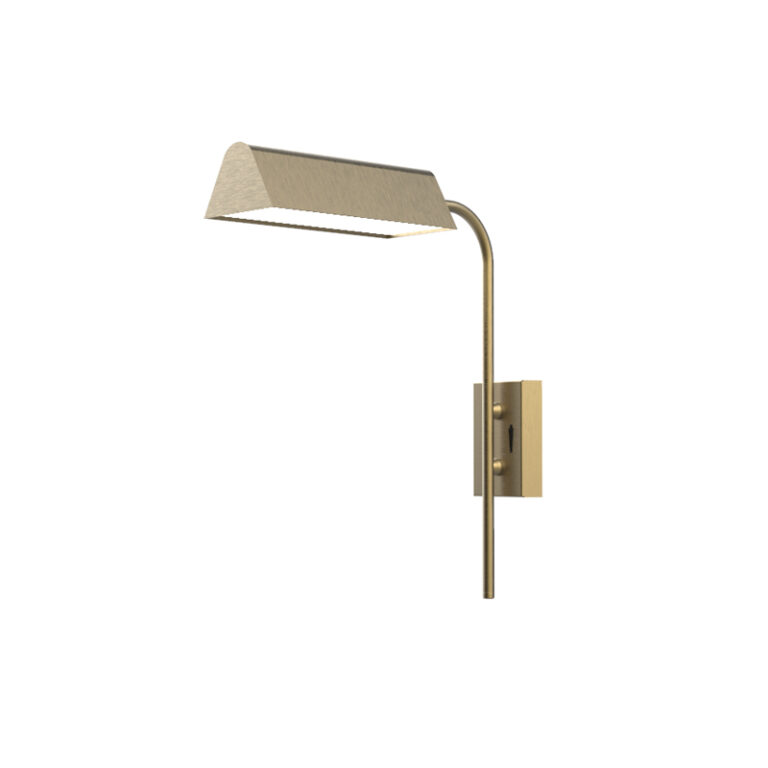 Burnished Brass Adjustable Task Wall Lamp - Right Switch - R&S Robertson