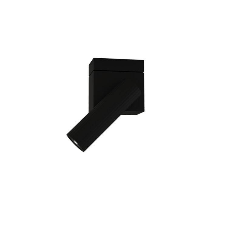 Black Faceted 7.6W LED Spotlight - R&S Robertson